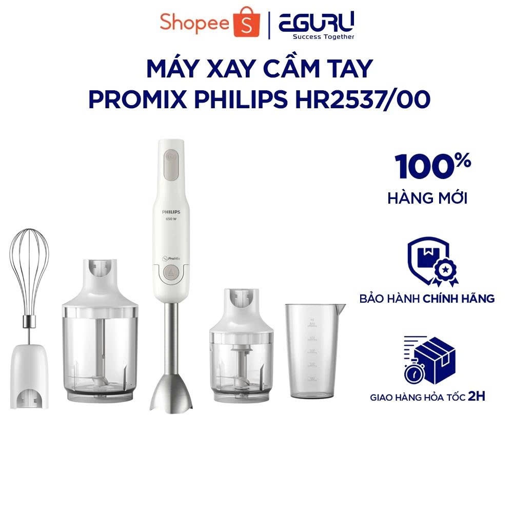 Máy xay cầm tay Promix PHILIPS HR2537 /00 650W full phụ kiện - Hàng ...