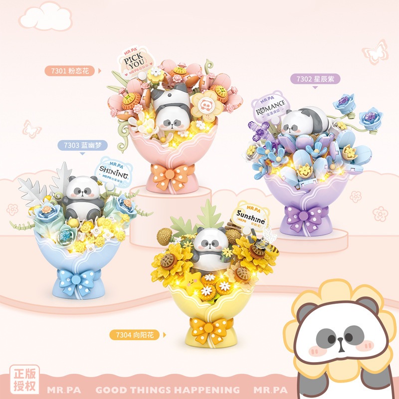 Mô hình lắp ráp Hoa 7301, 7302, 7303, 7304 | Shopee Việt Nam
