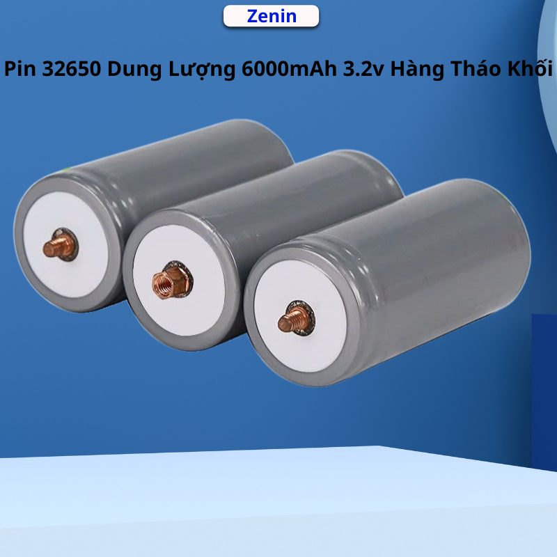Pin 32650 6000mAh 3.2v, pin sắt 32650 phù hợp làm bình đề xe máy, đèn ...