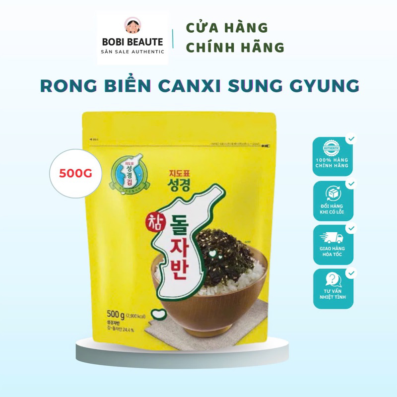 [XẢ KHO] Rong canxi Hàn Quốc, rong nâu, rong biển Sung Gyung túi vàng ...