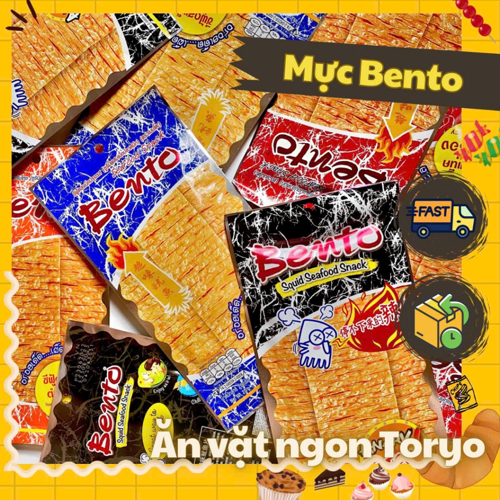 (BIG SIZE KHỔNG LỒ GÓI 20G) Snack mực Bento Thái Lan | Shopee Việt Nam