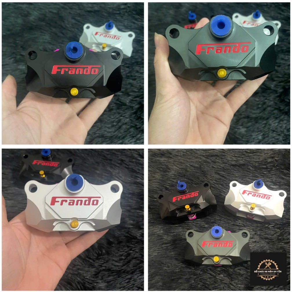 Heo dầu Frando 2pis Nhôm CNC gắn các dòng xe Vario, Sirius, Exciter150 ...