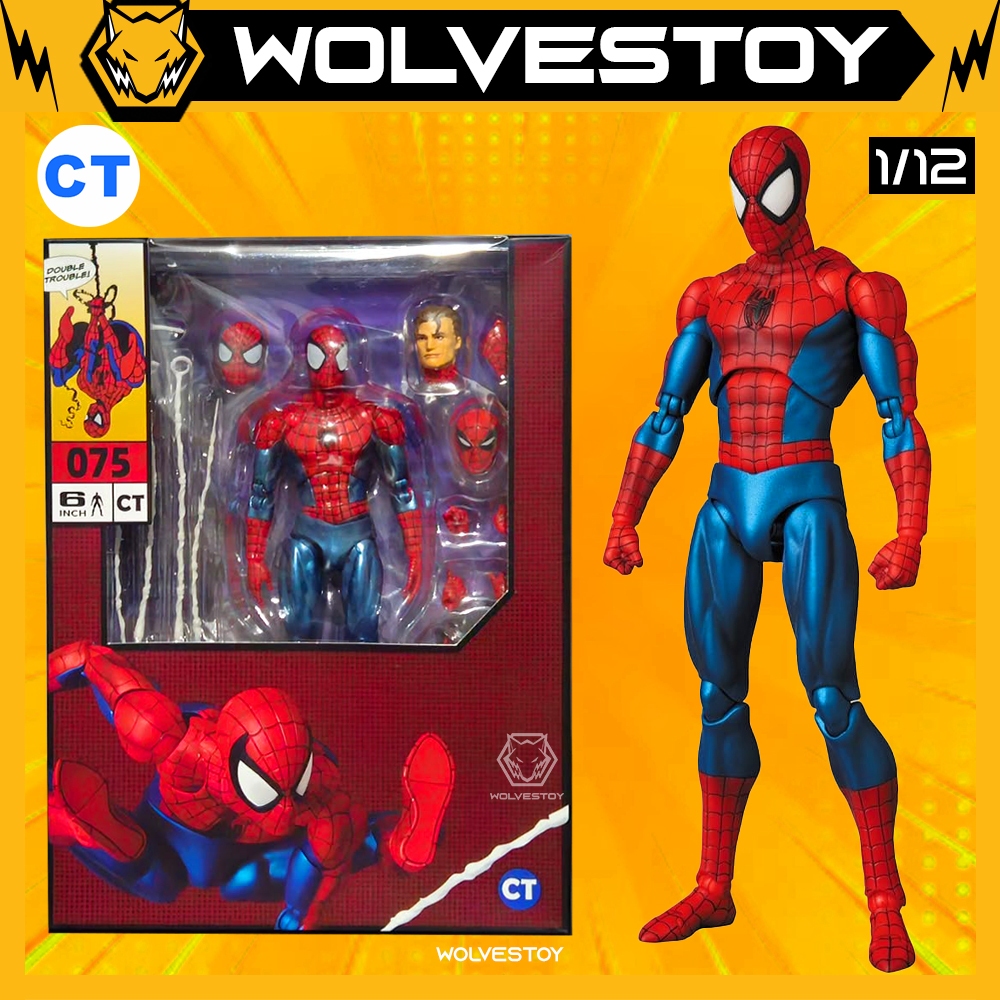 Mô Hình CT Toys Mafex 075 Spider-Man (Comic Ver.) 1/12 Action Figure ...