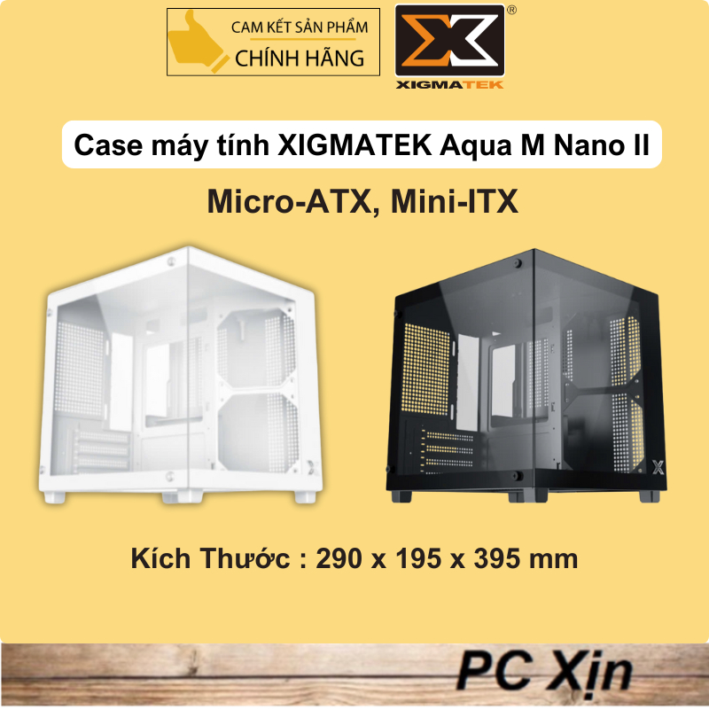 Vỏ Case XIGMATEK Aqua M Nano II Arctic (Chưa kèm Fan / Micro-ATX, Mini ...