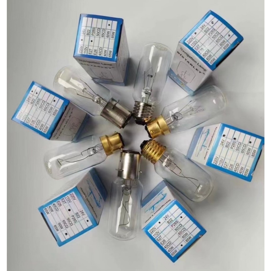 Bóng đèn hành trình đuôi ngạnh P28S 220V/110V/24V - NAVIGATION LAMP P ...