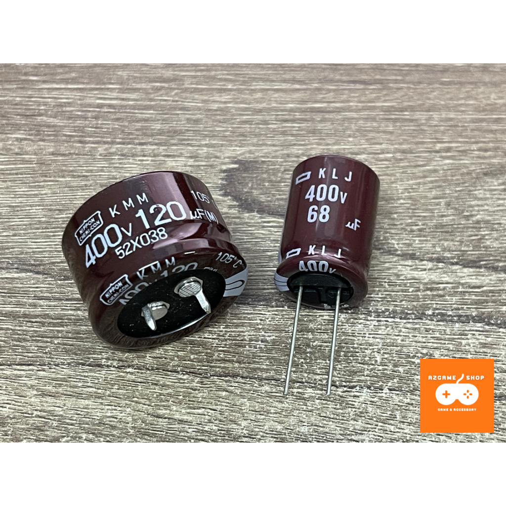 Tụ Nippon Chemi-con 400v 120uF 68uF Dành Cho Nguồn PS2 FAT / Nguồn Wii | Shopee Việt Nam