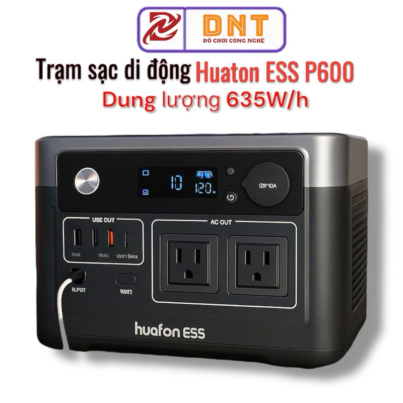 Trạm sạc di động Huaton ESS P600 600W, dung lượng 635w/h | Cấp điện ...