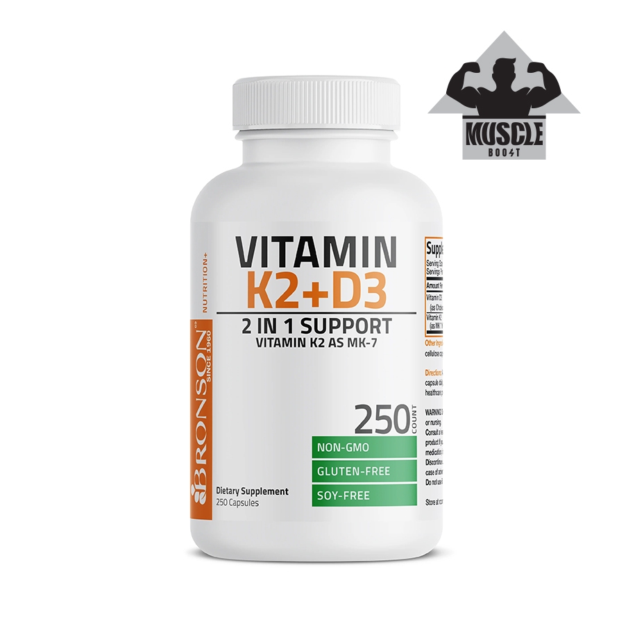 K2 D3 K2 - Micro Ingredient, Bronson, Deal Hỗ Trợ Xương Khớp, Giúp Cơ Thể Hấp Thụ Canxi Tốt Hơn ...