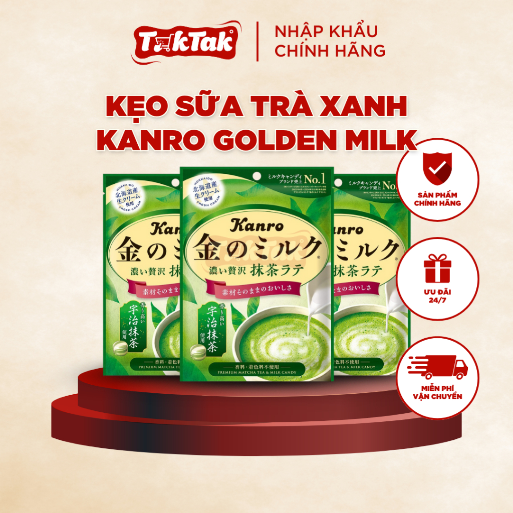 [ 01/2027 ] KẸO SỮA TRÀ XANH KANRO GOLDEN MILK 70GRAM NHẬT BẢN | Shopee Việt Nam