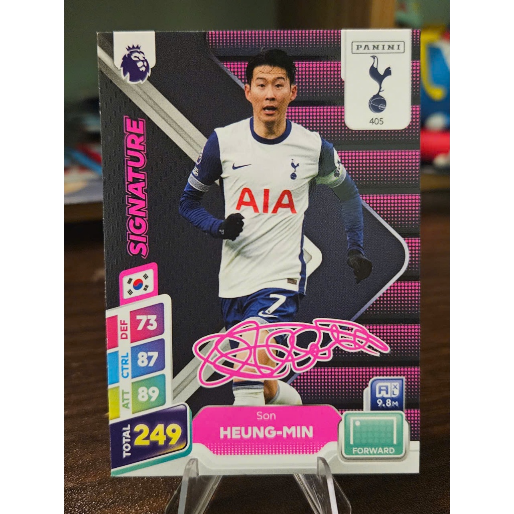 Thẻ SIGNATURE Son Hueng Min Panini Premier League Plus 2024/2025 ...