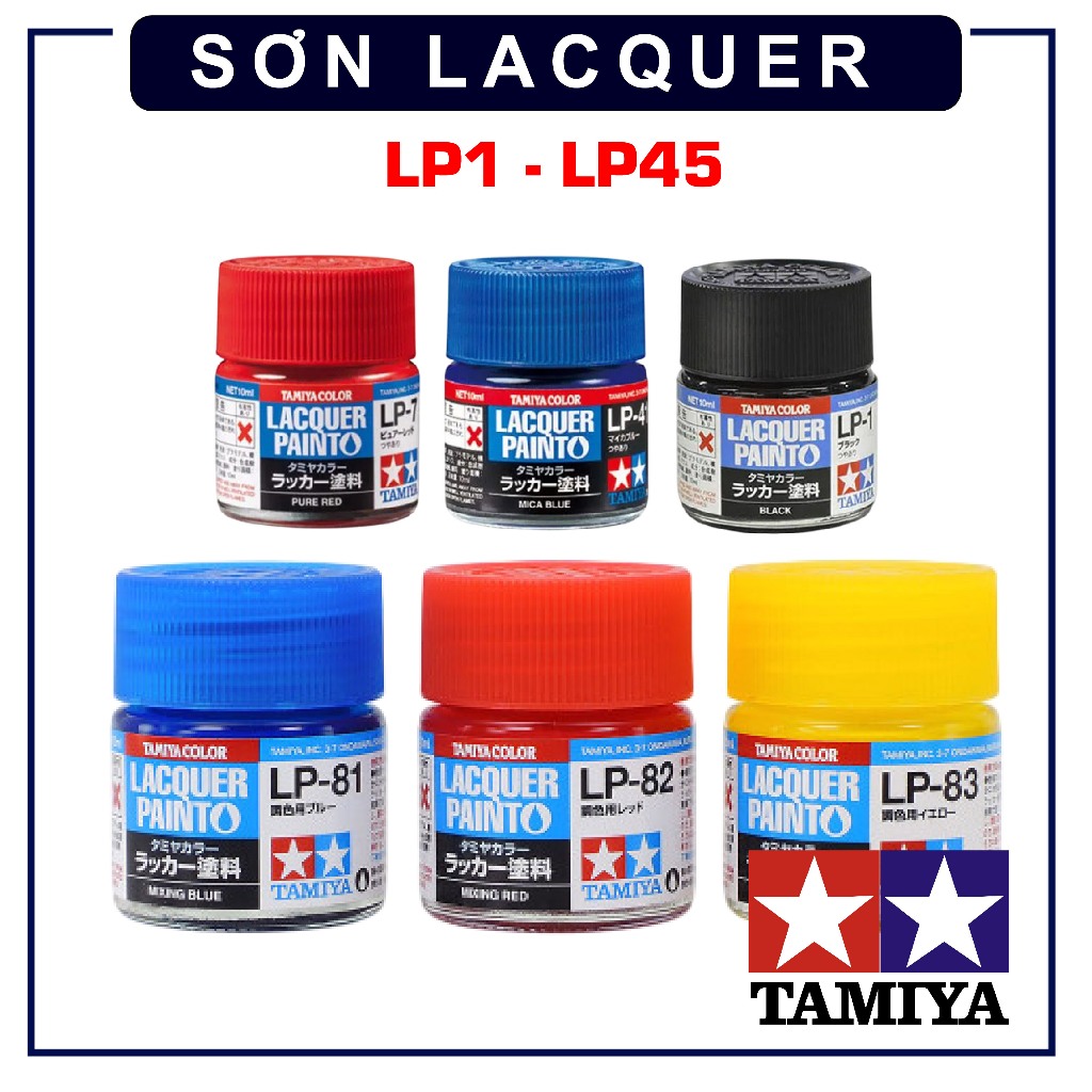 Lacquer (LP1 - LP45) Sơn mô hình Tamiya – Sơn mô hình màu kim loại và ...