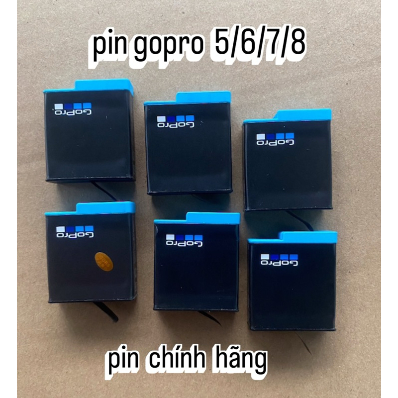 pin gopro 5 6 7 8 9/12 chính hãng và pin telesin ,phụ kiện máy quay ...