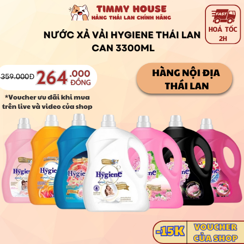 Nước Xả Vải Hygiene Thái Lan Đậm Đặc Hương Nước Hoa Expert Care Chính Hãng Can 3300ml Siêu Tiết ...