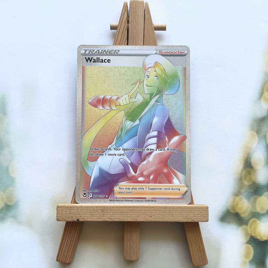 Thẻ hình Pokemon Wallace 208/195 - Lá bài lẻ Silver Tempest Hyper Rare ...