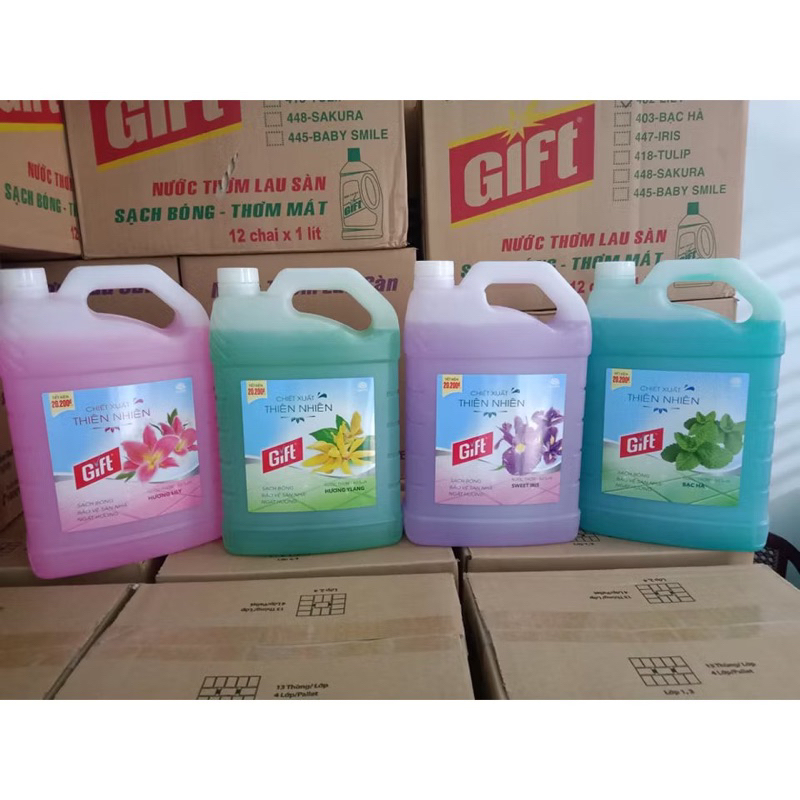 Nước Lau Sàn GIFT ĐẬM ĐẶC CAN 3.8KG | Shopee Việt Nam