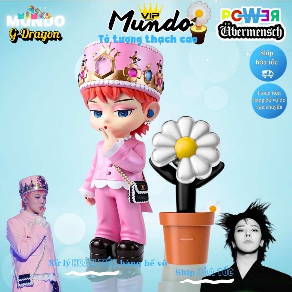 Tô Tượng Thạch Cao G-DRAGON MAMA 2025 Size XXL, Mô Hình Tô Màu K-Pop GD, BIGBANG Kwon Ji Yong ...