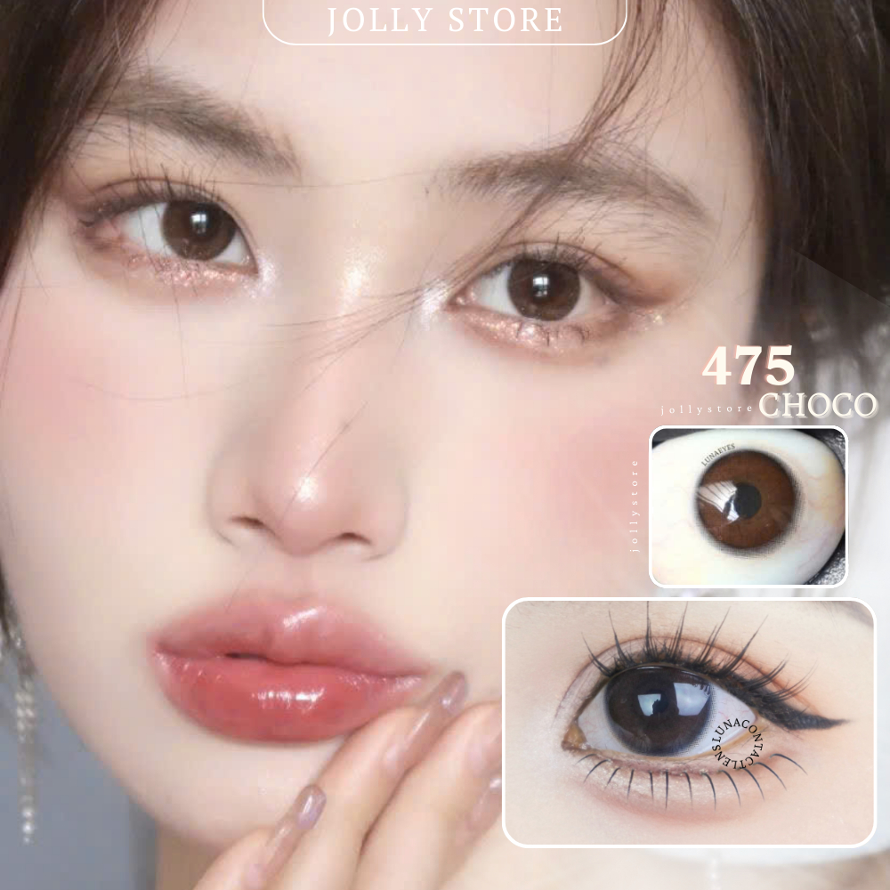 Lens Kính áp tròng 475 Choco LUNA EYES không giãn JOLLY STORE | Shopee ...