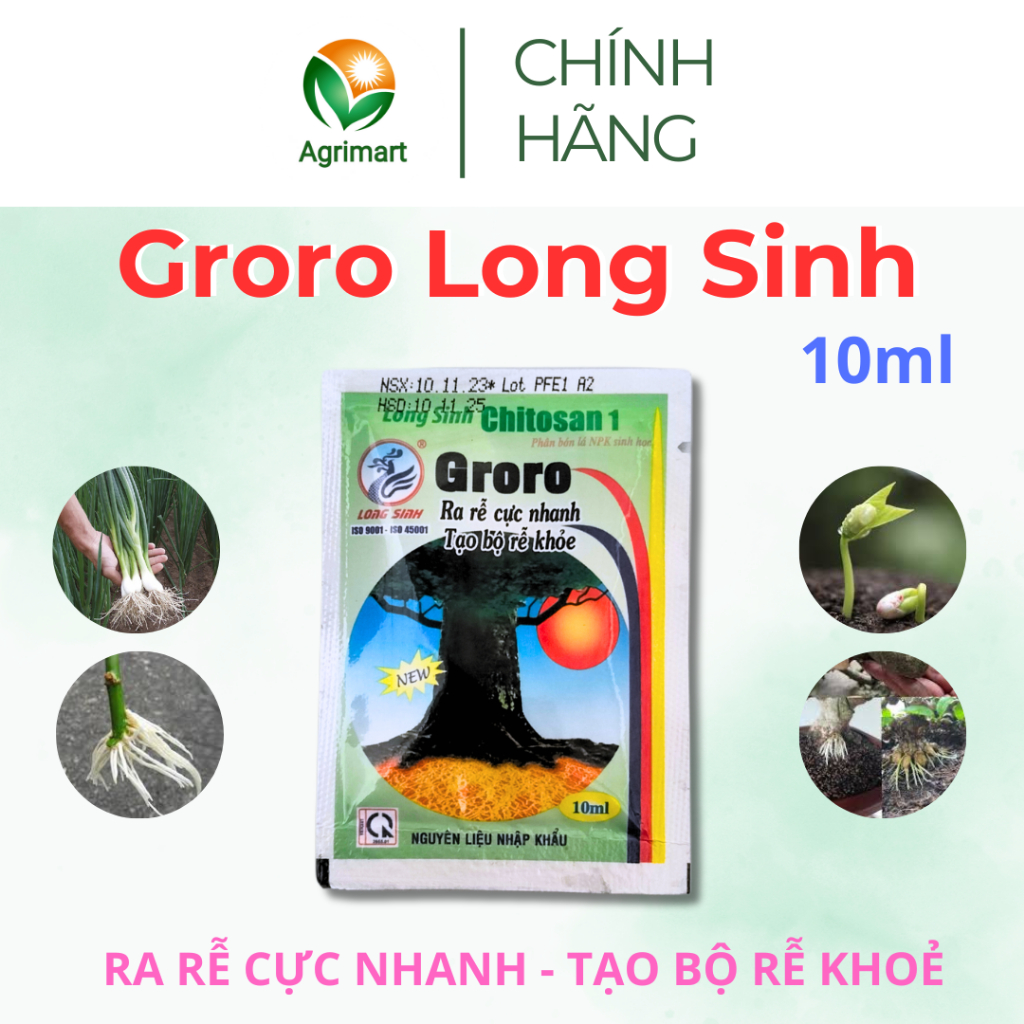 Phân bón lá Groro kháng bệnh phục hồi rễ tái sinh rễ nhanh phân nhánh ...