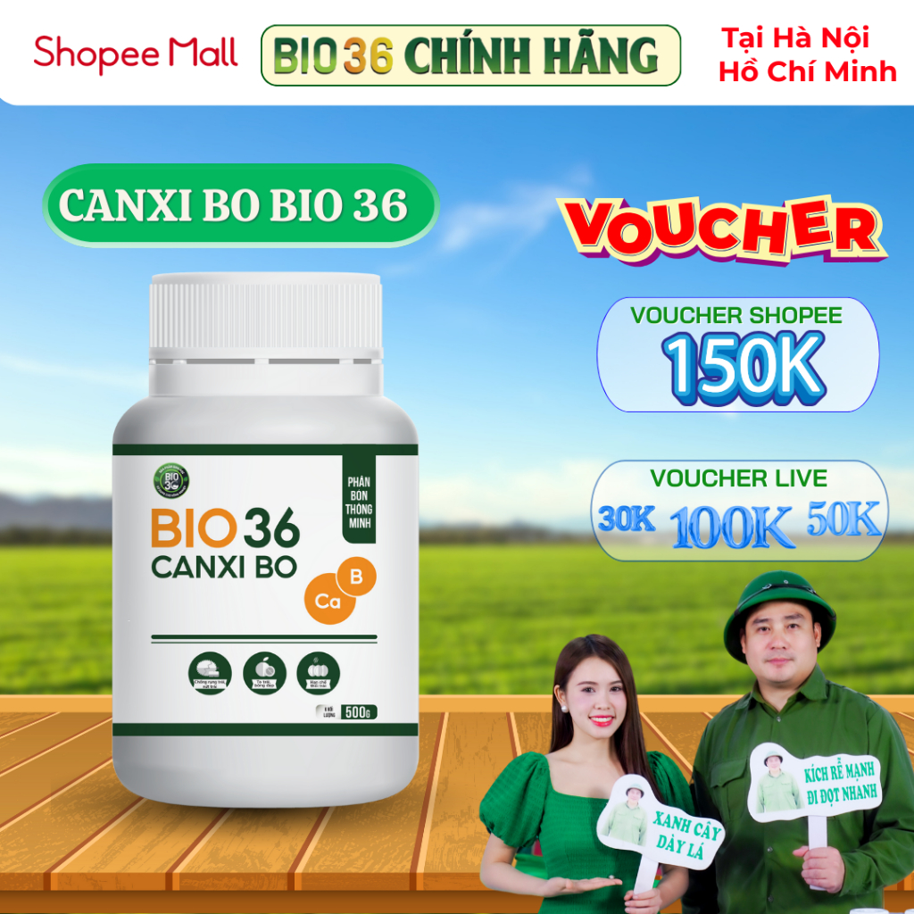 Phân Bón BIO36 Canxi Bo Chính Hãng Dưỡng Quả, Dai Cuống, Bóng Vỏ ...