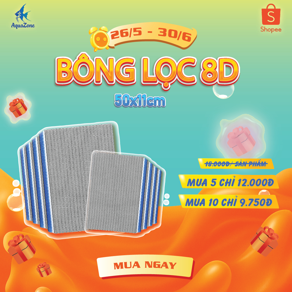 Bông lọc 8D - size 50X11 - lọc siêu sạch 8 lớp lọc hiệu quả | Shopee ...