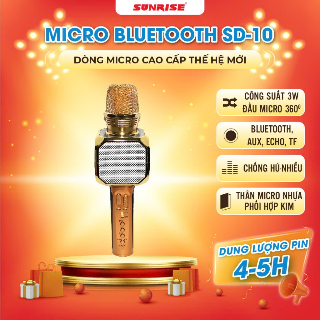 Micro karaoke blutooth , Mic mini không dây tích hợp loa hát karaoke ...
