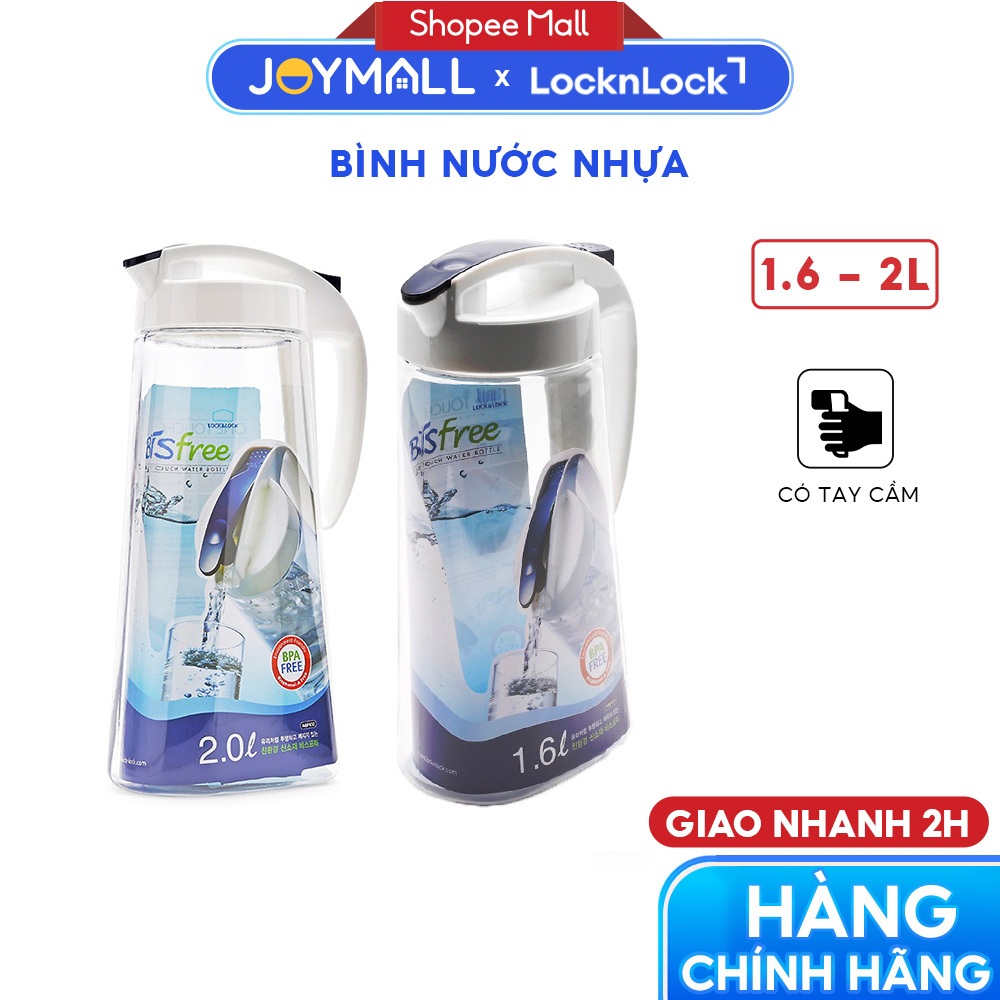 Bình nước nhựa LocknLock One Touch ABF631, ABF632 1.6, 2L, Hàng chính ...