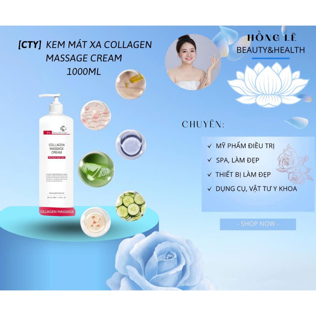 [CHÍNH HÃNG] Kem Mát Xa Collagen Massage Cream-1000ml | Shopee Việt Nam