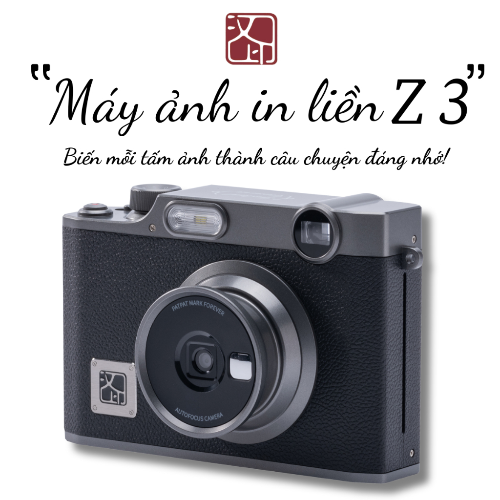 Máy Chụp Ảnh Lấy Liền HPRT Z3 In ảnh từ điện thoại 300 DPI Bluetooth 5. ...
