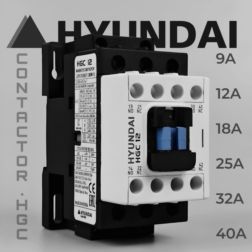 Khởi Động Từ-Contactor 3 Pha Hyundai 9A~40A Chính Hãng | Shopee Việt Nam