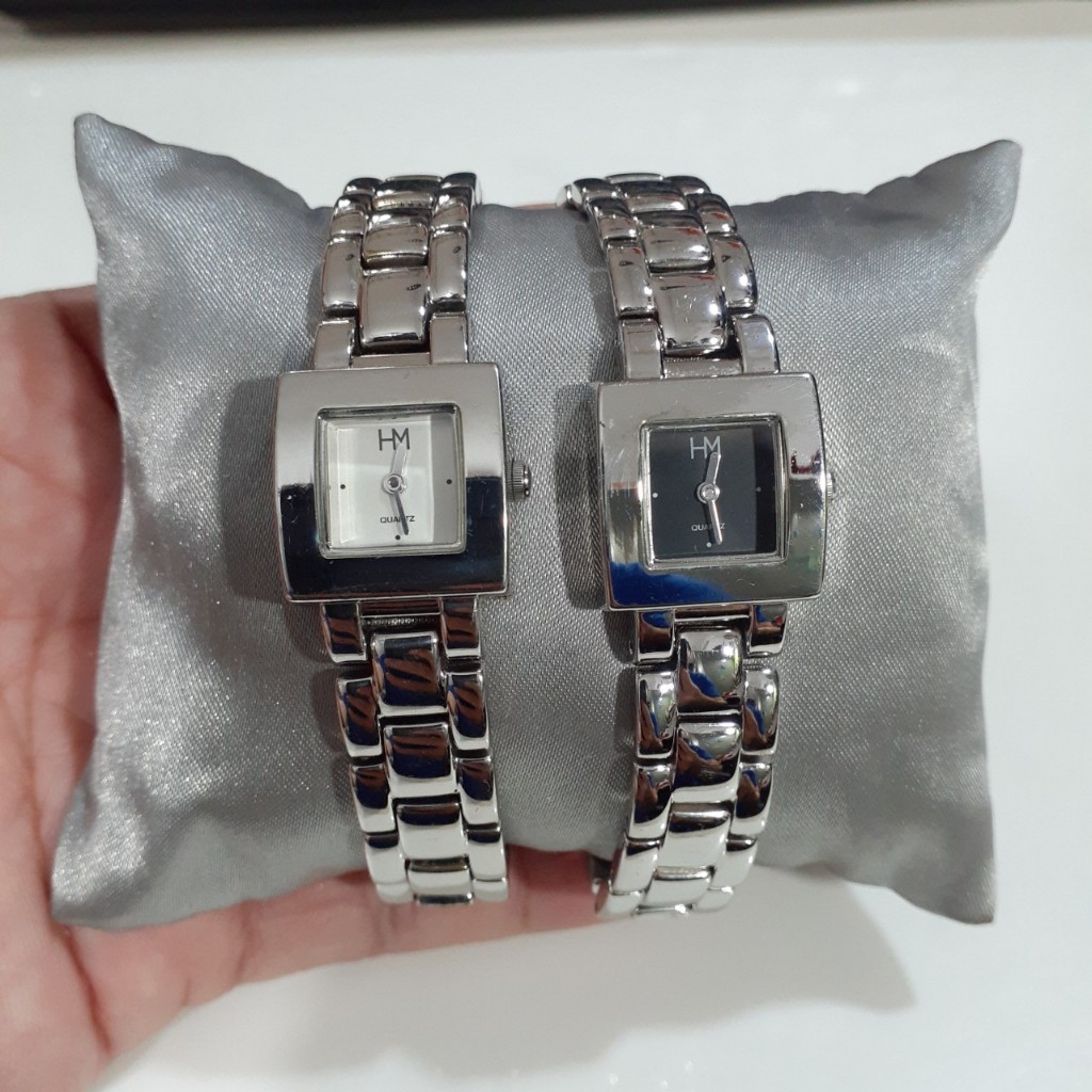 Đồng hồ đeo tay nữ HM Noevir mặt vuông second hand Nhật | Shopee Việt Nam