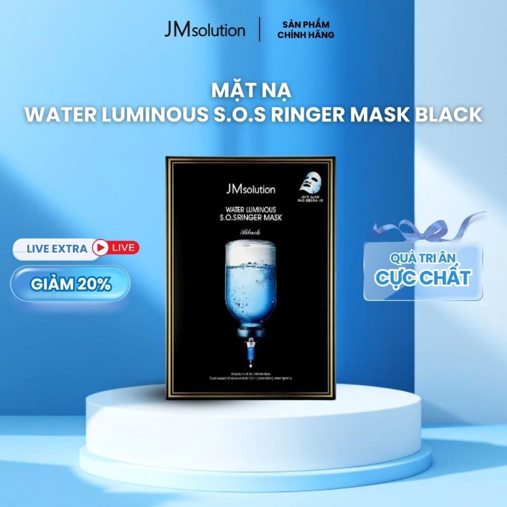Combo 10 Mặt Nạ JMSolution Water Luminous SOS Ringer Mask Cấp Ẩm, Cải Thiện Da Trắng Sáng Đều ...