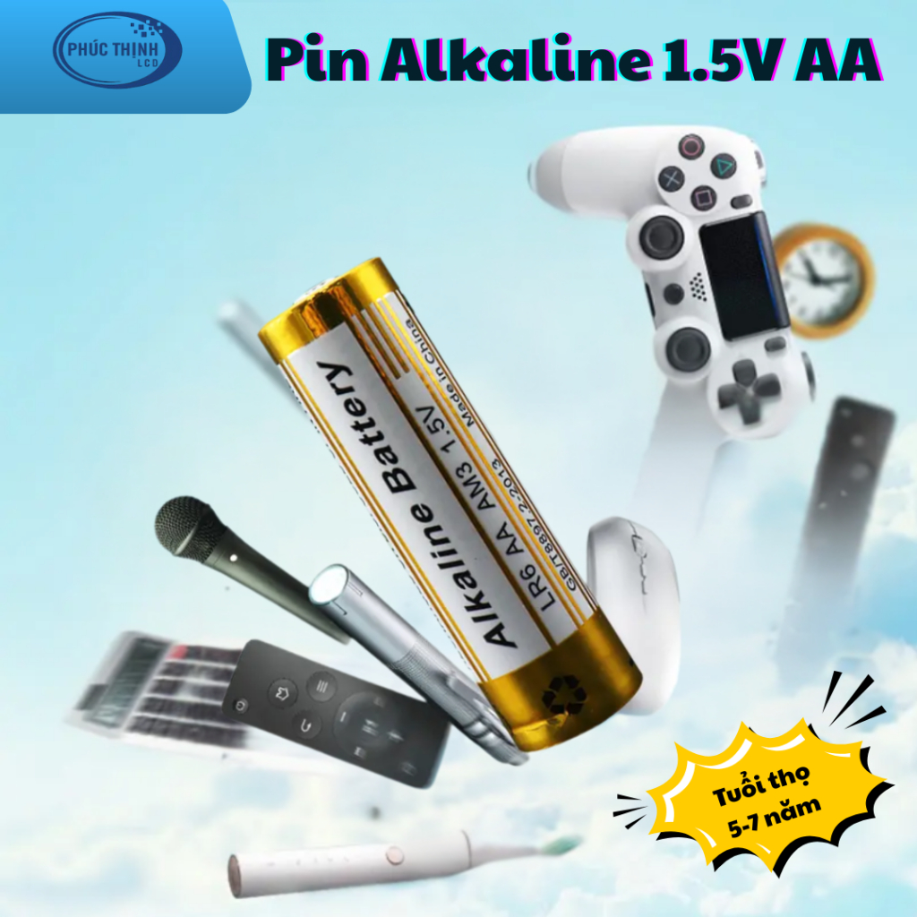Pin AA ( pin đũa nhỏ ) Alkaline siêu bền dùng cho điều khiển từ xa ...
