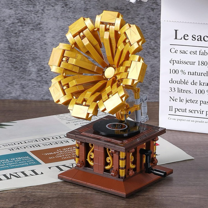Đồ chơi lắp ráp mô hình lego Máy phát nhạc/Classic Retro/Phonograph ...