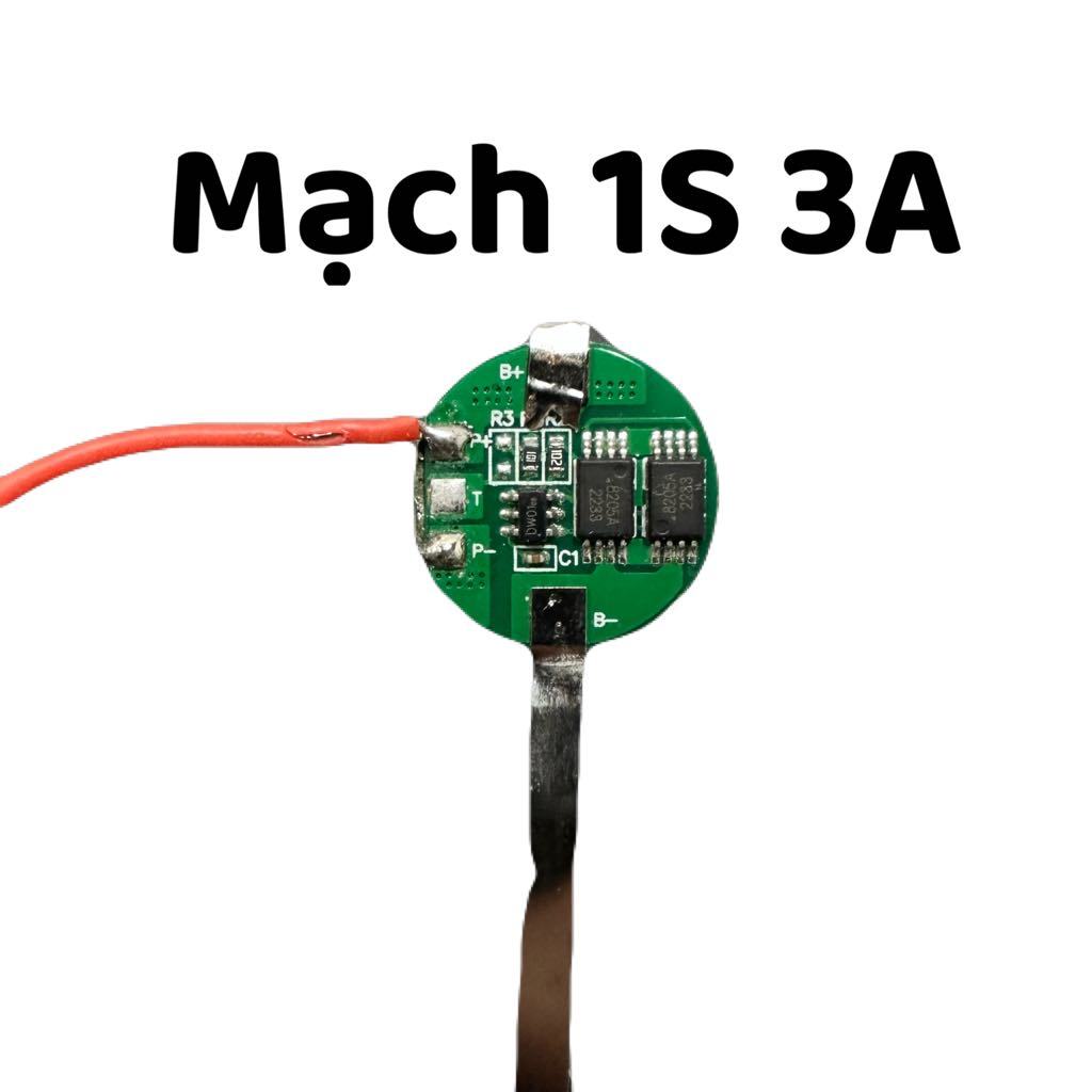 Mạch Bảo Vệ Pin Lithium 1S 3.7V 3A (2 Mosfet) Mạch Tròn | Shopee Việt Nam