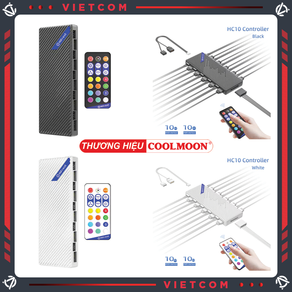 | HUB HC10 | Bộ Hub/Remote Coolmoon Hifrost HC10 - Hỗ trợ điều tốc và ...