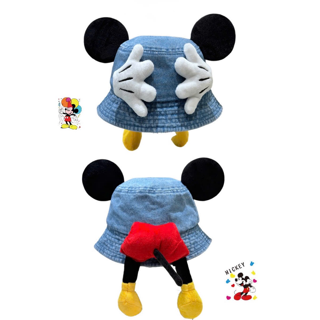 LINHTUXEDO - MŨ NON BUCKET CHẤT JEAN TAI MICKEY CHÂN TOONG TENG ...