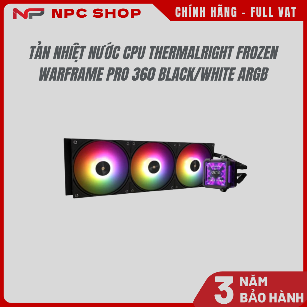 TẢN NHIỆT NƯỚC CPU THERMALRIGHT FROZEN WARFRAME PRO 360 BLACK/WHITE ...