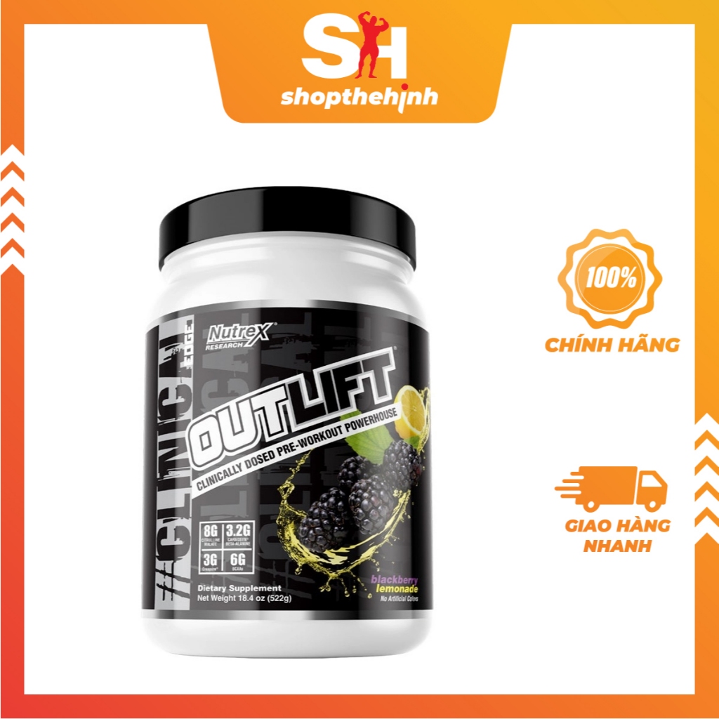 [SALE VÓN – DATE 12/2025] Nutrex Outlift – Pre-Workout Siêu Năng Lượng, Tăng Tập, Bơm Cơ Mạnh ...