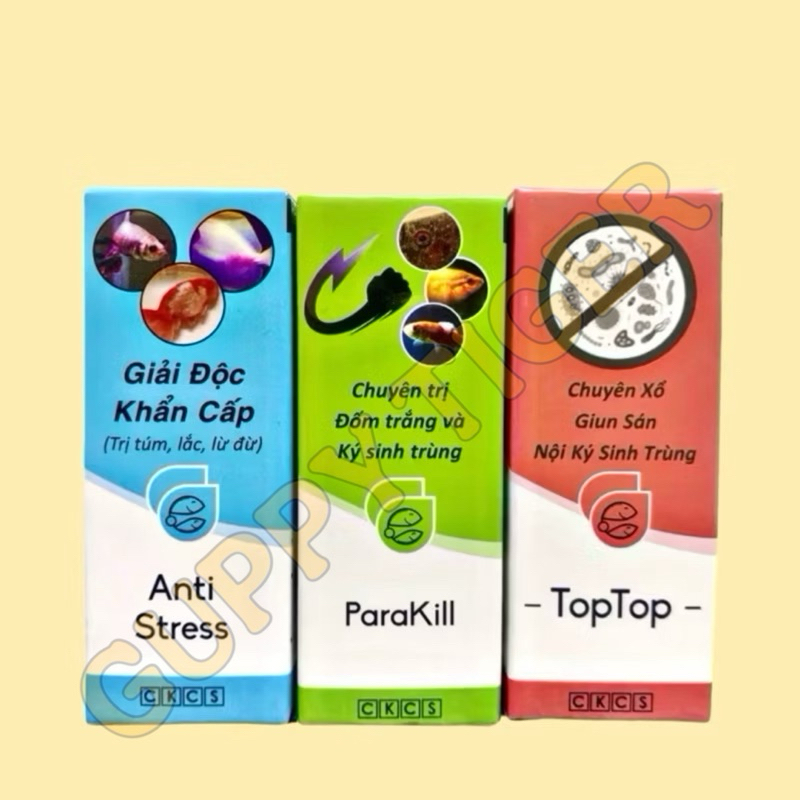 ANTI STRESS / PARAKILL /TOPTOP - DƯỠNG CÁ KHOẺ MẠNH | Shopee Việt Nam