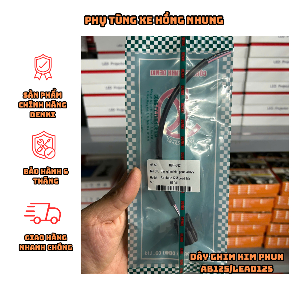 Dây Ghim Kim Phun Xăng 2 Lỗ ( Béc Phun ) Cho Xe AirBlade 125/ Lead 125 Chuẩn Hãng Denki | Shopee ...