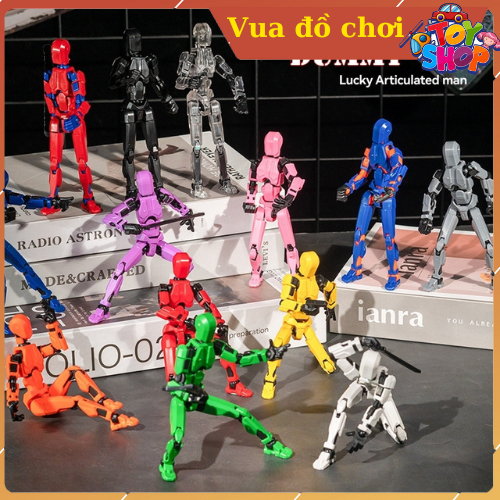 Đồ Chơi Lắp Ráp Mô Hình in 3D Mô Hình ROBOT FIGURE LUCKY DUMMY 13 với11 ...