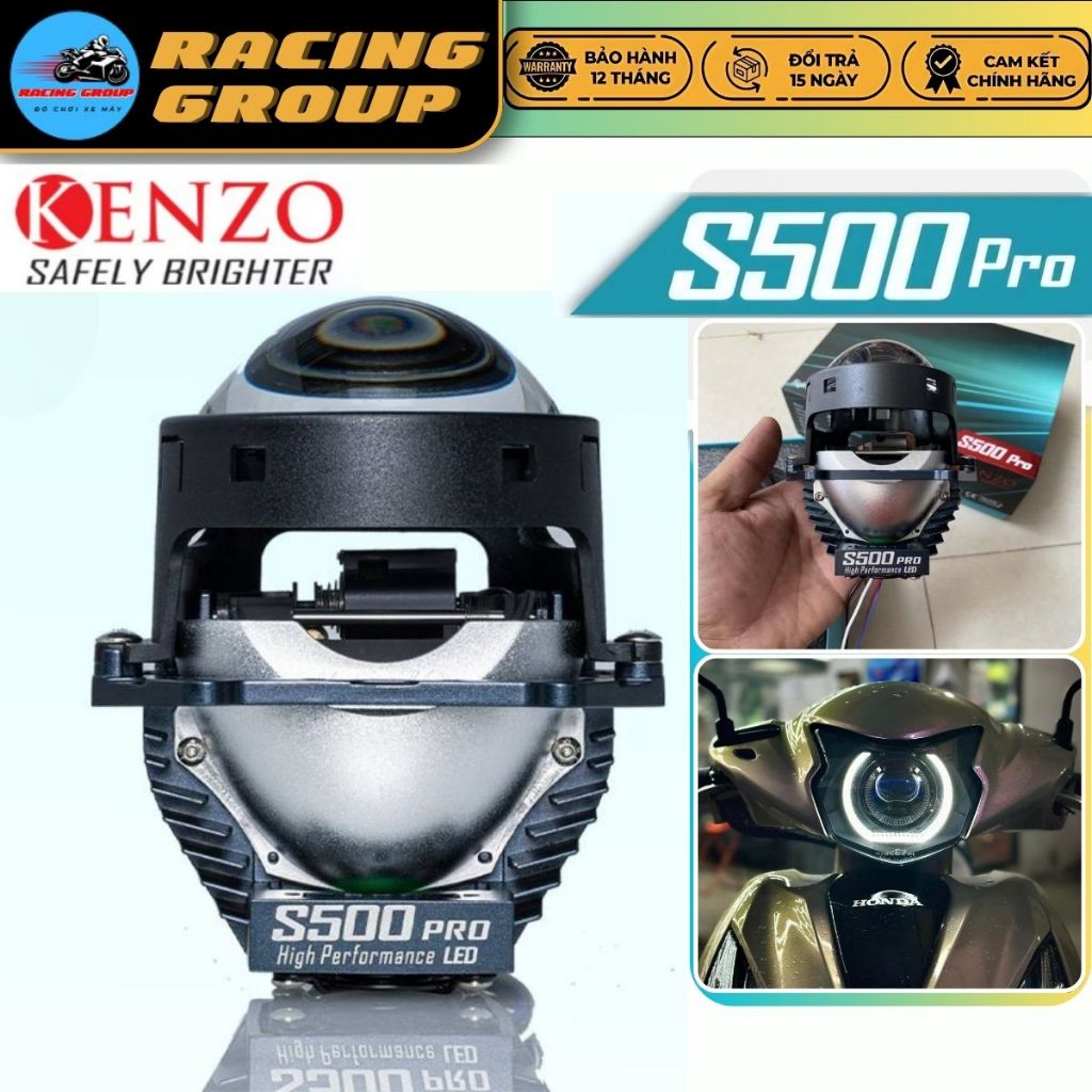 Kenzo S500 Pro V2, Đèn Bi Cầu Kenzo S500 Pro V2 Bản Nâng Cấp Công Suất ...