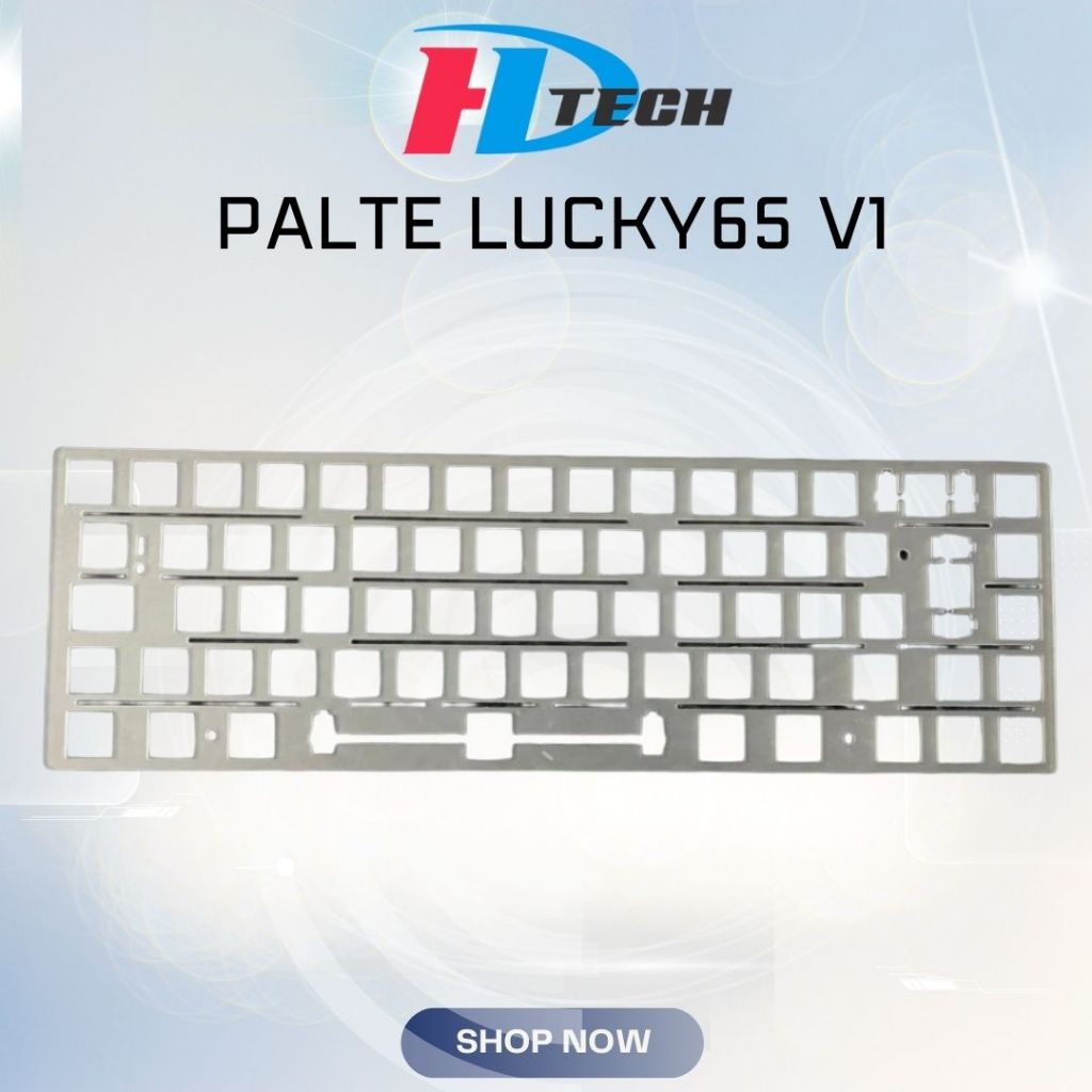 Plate PC bàn phím Lucky65 | Chất liệu PC/fr4 | Slit space, enter iso ...