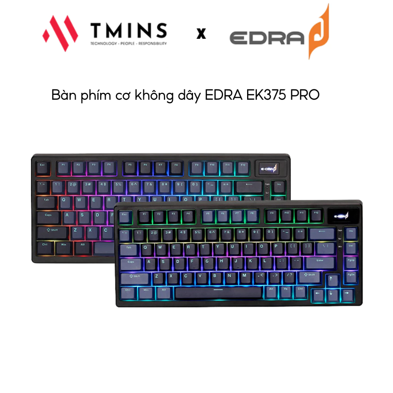 Bàn phím cơ không dây EDRA EK375 PRO - Hàng chính hãng | Shopee Việt Nam