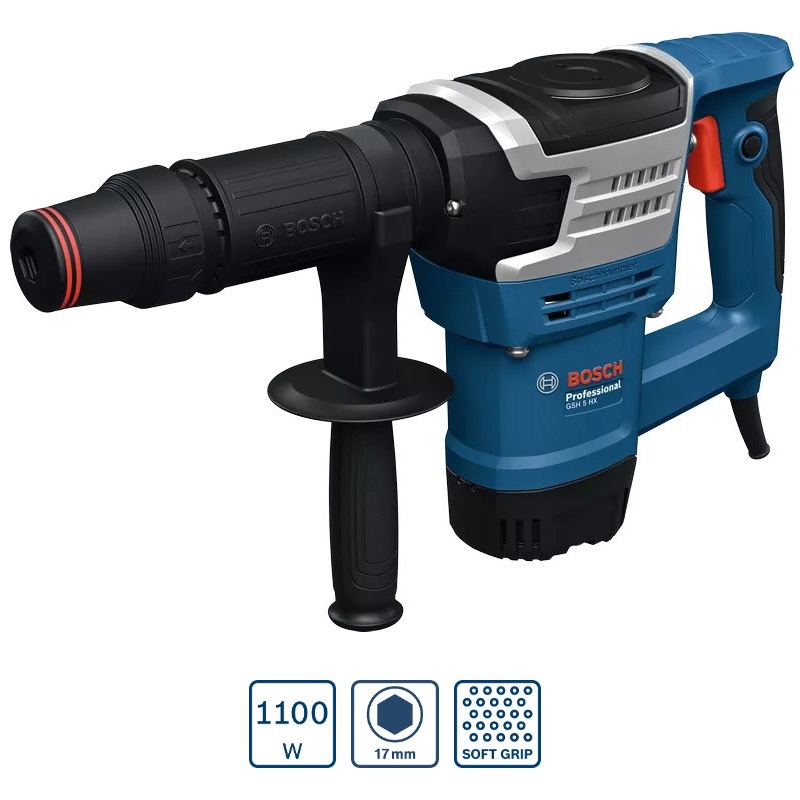 Máy đục phá bê tông Bosch GSH 5 HX (1100W, HEX 17mm) | Shopee Việt Nam