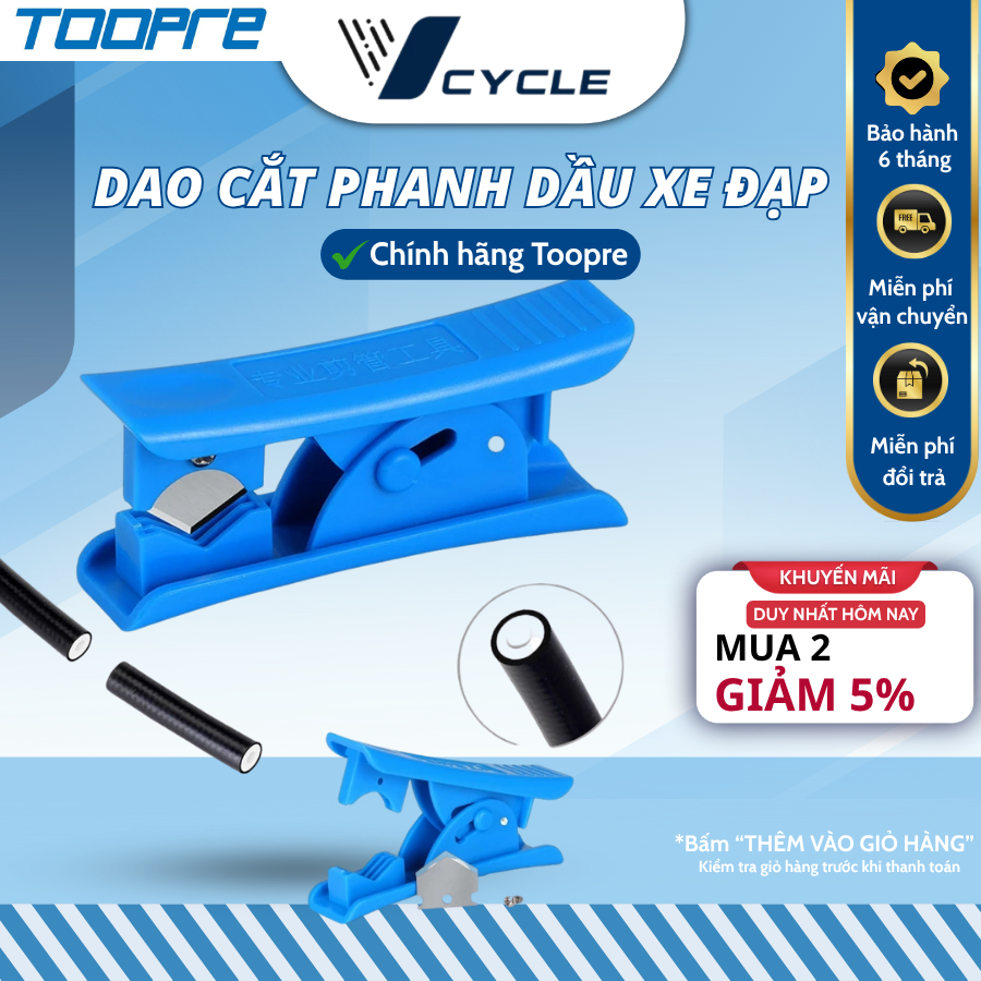 [Chính hãng Toopre] Dao cắt ống phanh dầu xe đạp, cắt ống dẫn cáp xe ...