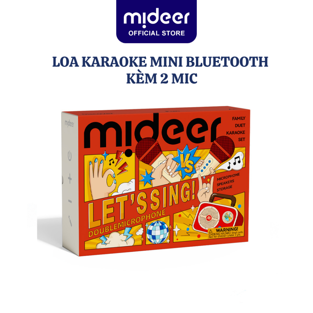 Loa karaoke mini bluetooth kèm mic cho bé Mideer versatile singalone ...