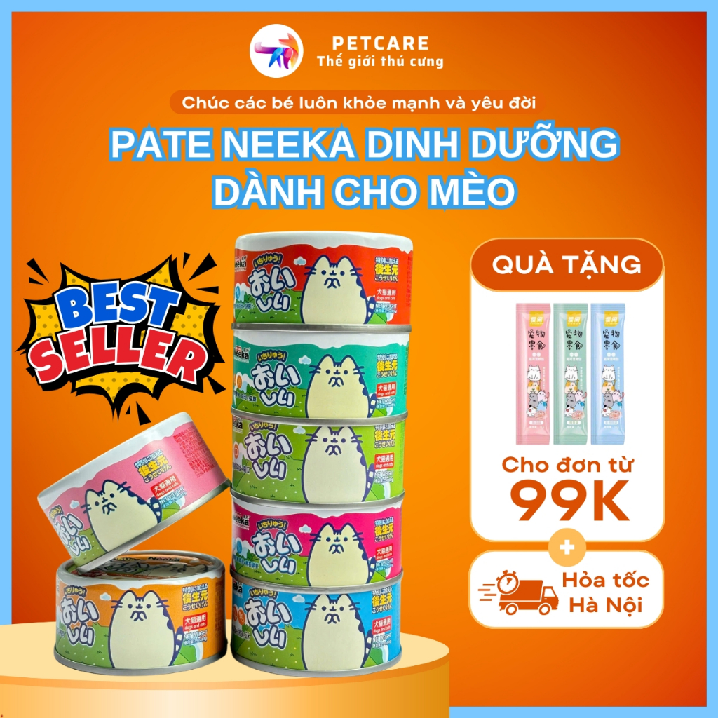 Pate Lon Neeka 85g cho chó mèo mọi lứa tuổi pate cho mèo Petcare ...
