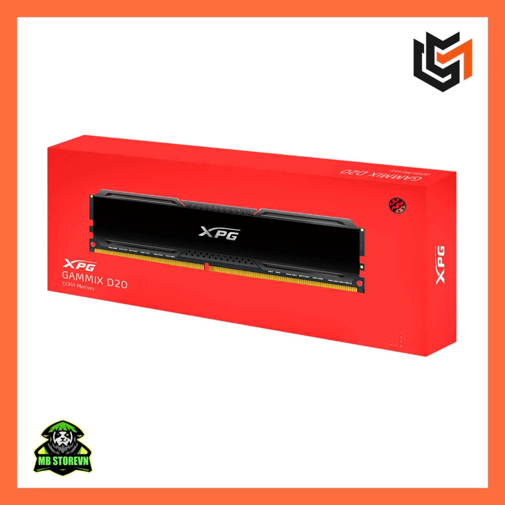 Ram DDR4 Adata 8G 3200MHz XPG Gamming D20 Black (1x 8GB) - Bảo hành 36 ...