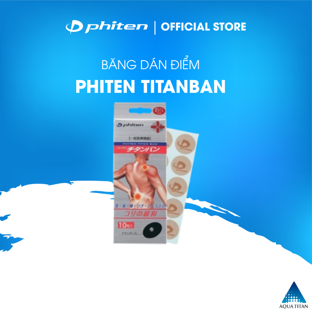 Miếng dán thư giãn Phiten titanium ban 10 viên bi titanium + 20 miếng dán thay thế PT51 | Shopee ...